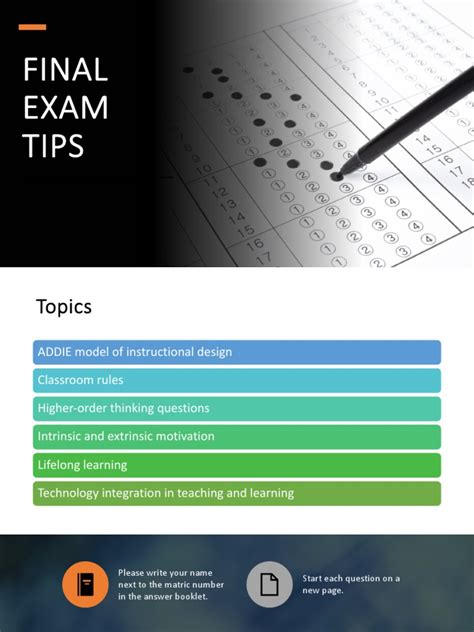 Ttcm Final Exam Tips Pdf