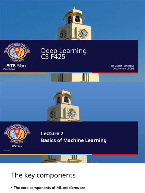 Lec 2 Basics Of Machine Learning Pdf Statistical Classification Loss Function