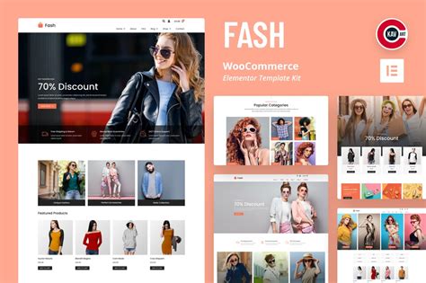 Item Fash Woocommerce Elementor Template Kit By C Kav Shared By G4ds
