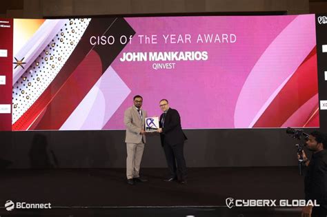 John Mankarios On Linkedin Cyberxqatar2025 Cybersecurity Award Leadership Innovation… 76