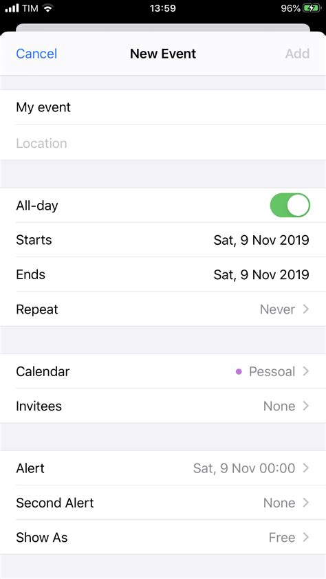 Ios Ekeventeditviewcontroller Is Presented With A Disabled Add Button Stack Overflow