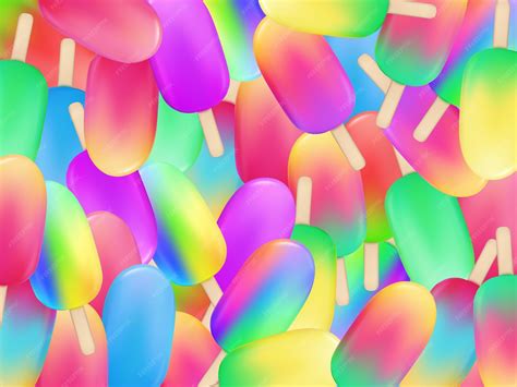 Premium Vector Ice Cream Background Cold Juice Gelato On A Stick Background Fruit Cold Juice