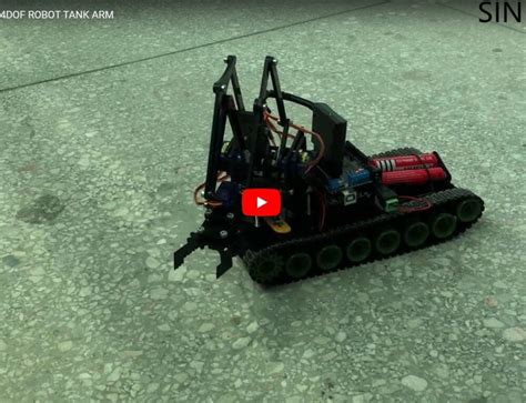 Rc Robot Arduino Acrylic Tank Robotic 4dof Arm Diy Assembly Kit Snar20 Makerbuying A Band