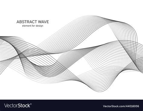 Abstract Wave Element For Design Digital Vector Image