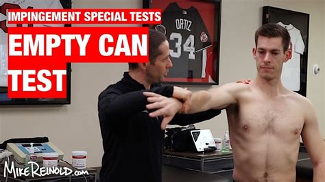 Empty Can Test Shoulder Rotator Cuff Impingement Special Test Youtube