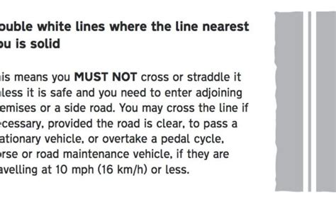 What Do The Solid White Lines On The Road Mean
