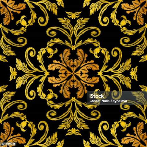 자 수 바로크 3d 벡터 완벽 한 패턴입니다 검은색에 대한 스톡 벡터 아트 및 기타 이미지 검은색 고풍스런 골동품 Istock