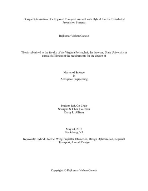 Design Optimization Of A Regional Transport Aircraft With Hybrid Electric Distributed Propulsion
