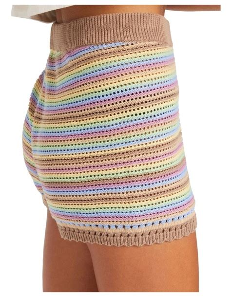 Roxy Milly Elastic Waist Shorts In Multi Myer