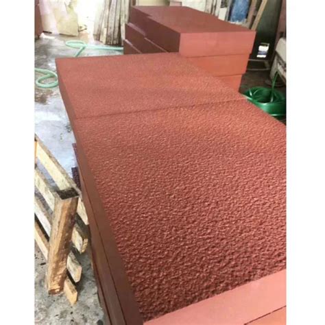 House Facade Design Cladding Panel Material Red Sandstone Commercial