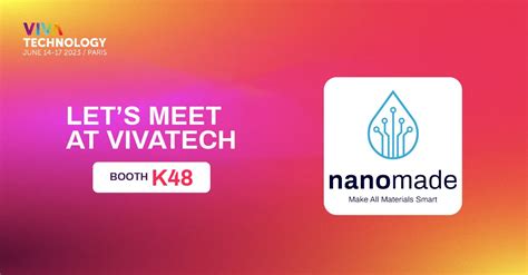 Nanomade On Linkedin Nanotechnology Sensors Nanomade Vivatech Nanotechnology…