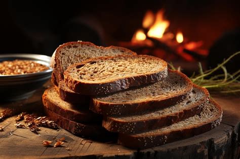 Premium Photo Multigrain Bread Slices