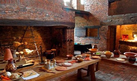 Кухня средневековья Castle Kitchens Castles Interior Tudor Kitchen