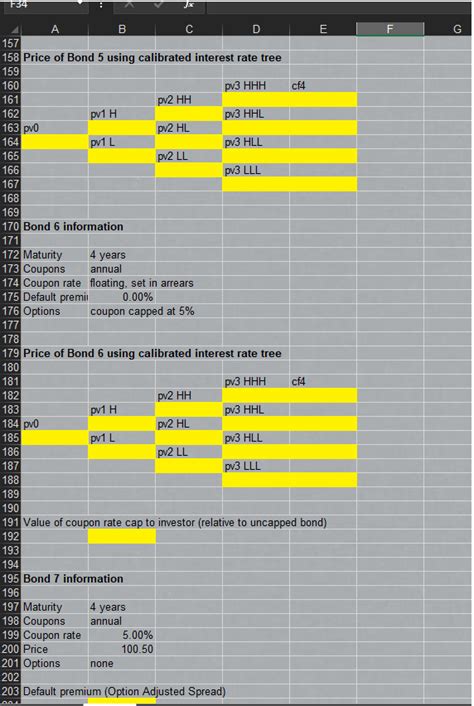 Price Of Bond 5 Using Calibrated Interest Rate Tree