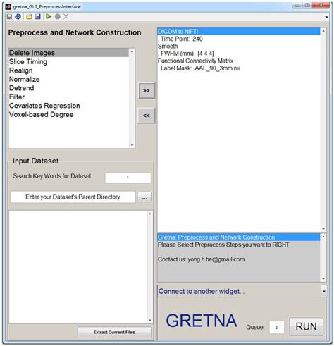 The Gui Panel Of Network Construction In This Panel Gretna Allows Download Scientific Diagram