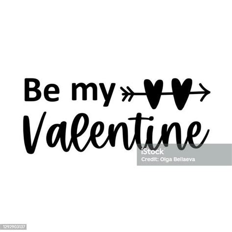 벡터 문자는 흰색 배경에 고립 된 마음과 화살표내 발렌타인 이 될 수 있습니다 로맨틱 한 서예 휴일 사랑 인용 타이포그래피 포스터 카드 엽서 초대장 배너 인쇄 0명에 대한