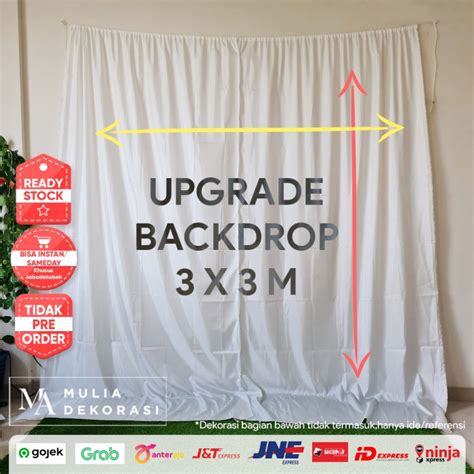 Jual Tambahan Ukuran Kain Badrop Menjadi M X M Paket Dekorasi Lamaran