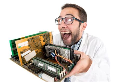 Nerd Engineer Posing Stock Image Image Of Faces Software 83126805