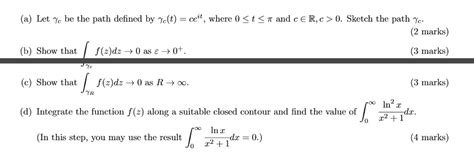 Consider The Funtion F Z Where Logz Is The Chegg