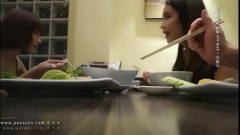 A Foreign Explorer About Two Girls With Short Hairand Good Looksand Full Of Food And Drinkand And Then