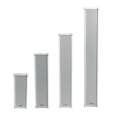 professional indoor 2 5 x2 full range pa slim column speaker with excellent performance sound