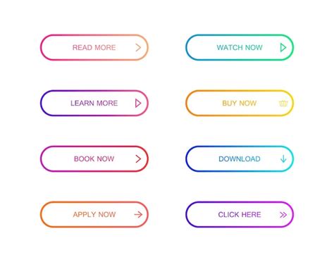 Premium Vector Set Of Modern Material Style Buttons For Website Mobile App And Infographic