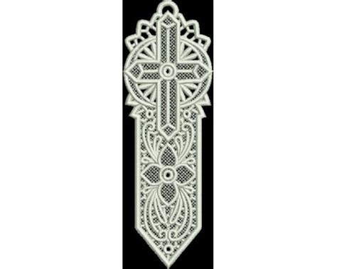 FSL Cross Bookmark Machine Embroidery Design Freestanding Etsy