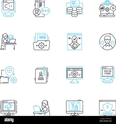 Risk Optimization Linear Icons Set Strategy Mitigation Analysis