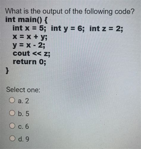 Solved Which Line Of Code Contains A Syntax Error Int