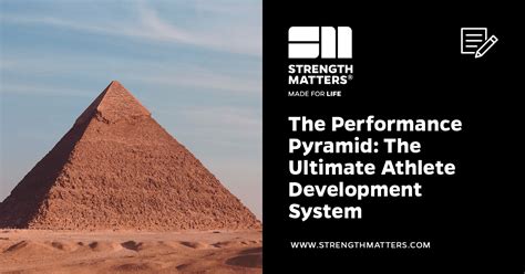 The Athlete Performance Pyramid By Strength Matters