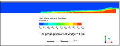 Propagation Of Salt Wedge With Roughness Elements Applied Discharge Is