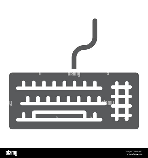Keyboard Glyph Icon Electronic And Device Keypad Sign Vector Graphics A Solid Pattern On A