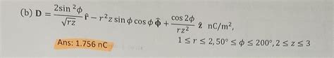 Solved This Is Question 2 Gauss S Law Answer Is Given Sir Chegg Com