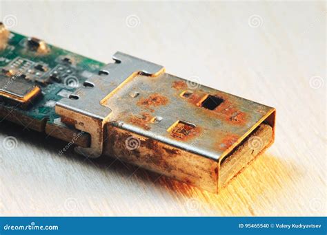 Rusty USB Flash Drive Connector Stock Photo Image Of Electronics Computer