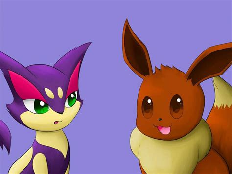 [myartnstuff] Eevee And Purrloin Pokémon Amino