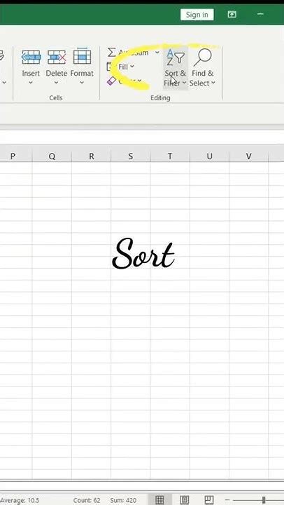 Excel Sorting And Filtering Data Youtube