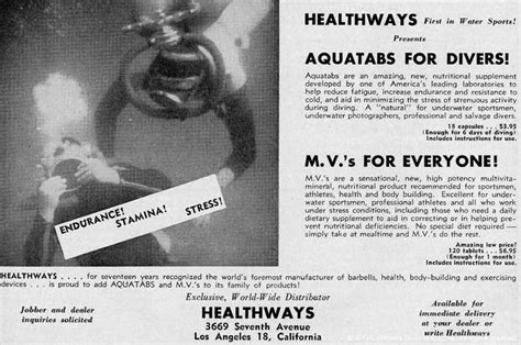 Taking A Look Back Healthways Scuba 1963 California Diver Magazine