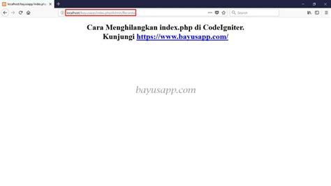 Codeigniter 3 Part 6 Cara Menghilangkan Indexphp Di Codeigniter