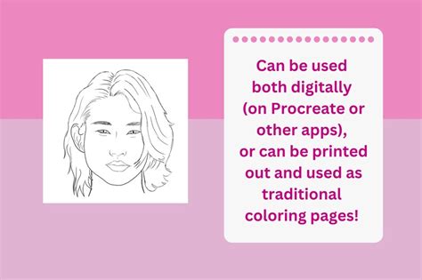 Male Color Pages Procreate Procreate Coloring Page Digital Coloring Book Digital Coloring