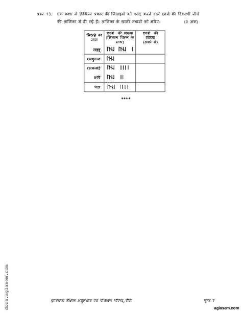 Jac Class 3rd Model Question Paper 2025 Pdf Download Jharkhand Board Class 3 Sample Papers