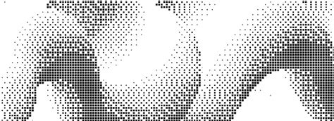 픽셀화된 곡선 그라디언트 모양입니다 점선 디더 구불구불한 텍스처 배경입니다 배너 포스터 전단지 브로셔를 위한 액체 물결 모양