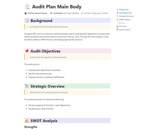 Free Audit Report Templates For Financial IT And Compliance