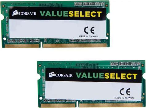 Corsair Valueselect 8gb 2 X 4gb 204 Pin Ddr3 So Dimm Ddr3l 1600 Pc3l 12800 Laptop Memory