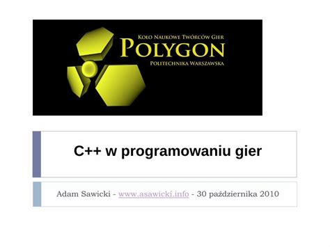pdf c w programowaniu gier · statyczna analiza kodu cppcheck