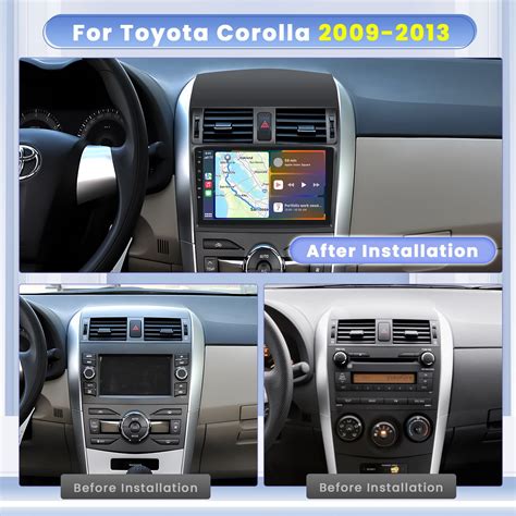 Hikity For Toyota Corolla 2009 2013 Android 13 Car