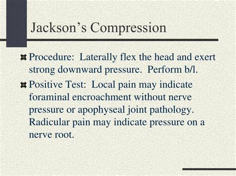Ppt Cervical Orthopedic Tests Powerpoint Presentation Id 228082