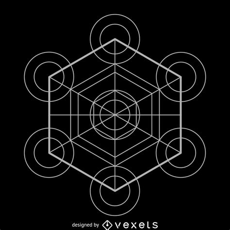 Metatrons Cube Sacred Geometry Vector Download