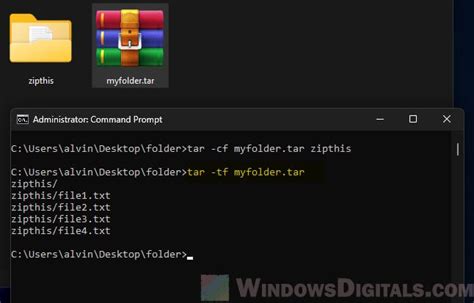 Use Tar To Create Zip Archive Files In Windows 11