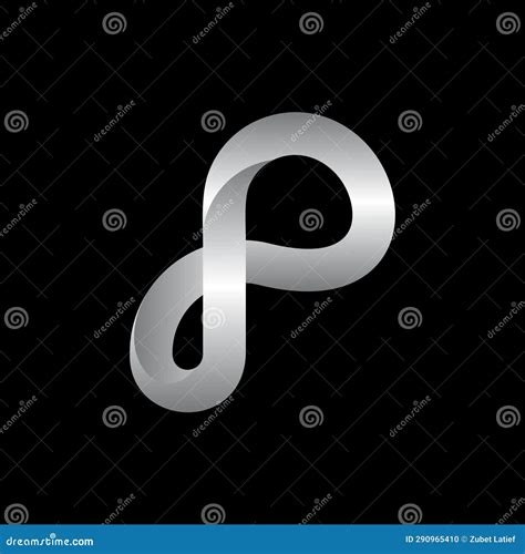 Letter P Modern Unique Creative Logo Stock Illustration Illustration Of Font Infinity