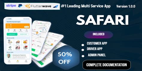 Safari Ride And Taxi Booking App Source Code By Amooti Codester